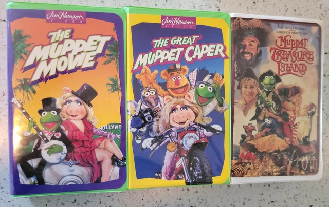 VHS LOT OF 3: The Muppet Movie, Great Muppet Caper, Treasure Island ...
