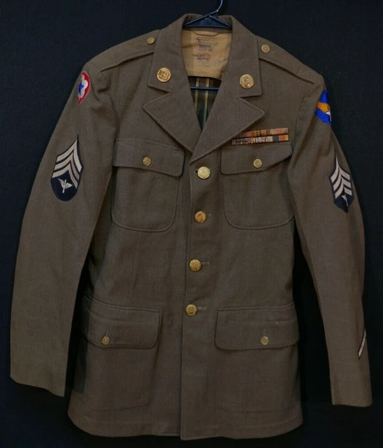 WW2 US AAC Army Air Corps Ordnance Sergeant Class A Uniform Coat ...