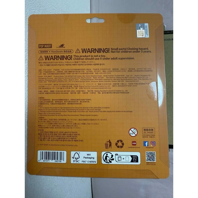 POP MART THE MONSTERS (LABUBU) Wacky Mart Series-Earphone Case EUR 83 ...