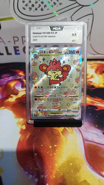 CARTE POKÉMON JP - SIMISEAR VSTAR Full Art - 214/172 s12a - PCA 9,5 ...