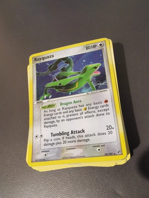 CARTE POKÉMON RAYQUAZA holo 22/107 Ex Deoxys + deck 51 card UK EUR 20 ...