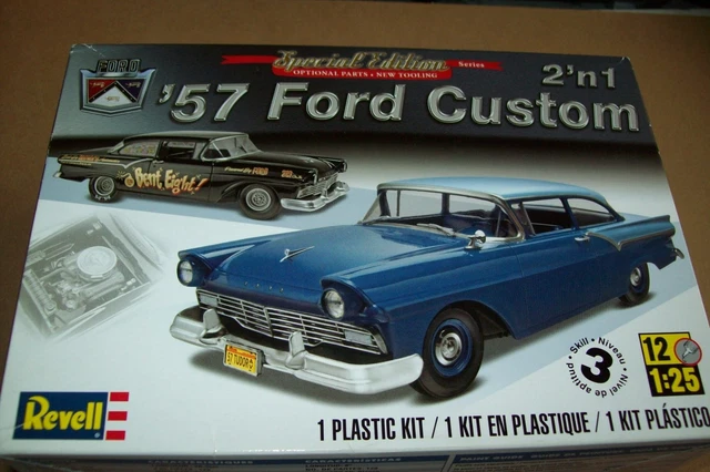 REVELL 1957 FORD CUSTOM 1:25 scale kit £28.00 - PicClick UK