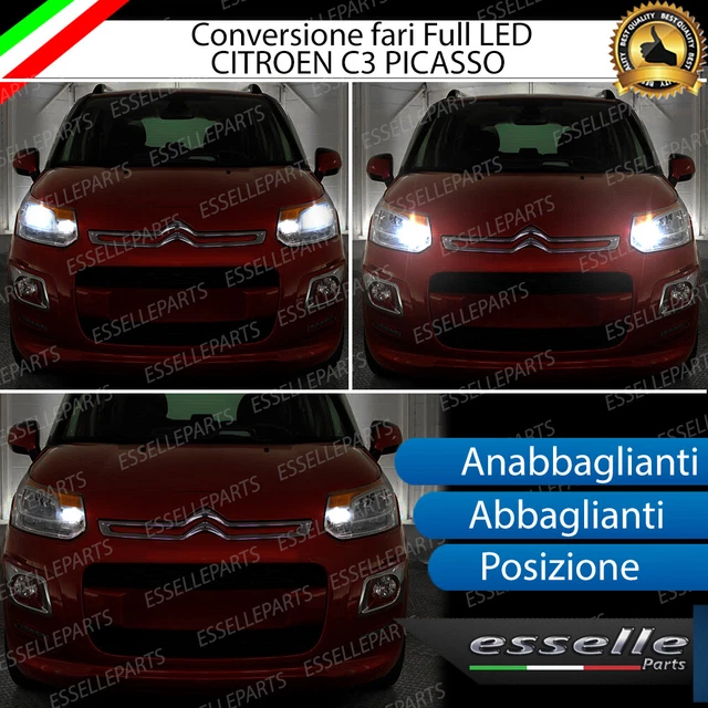 KIT FARI FULL Led Citroen C3 Picasso Anabbaglianti Abbaglianti E Luci Posizione EUR 104,90 ...