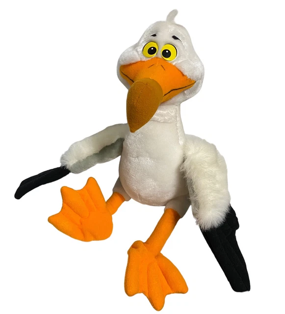 RARE VINTAGE DISNEY Little Mermaid Scuttle Seagull Plush Disneyland ...