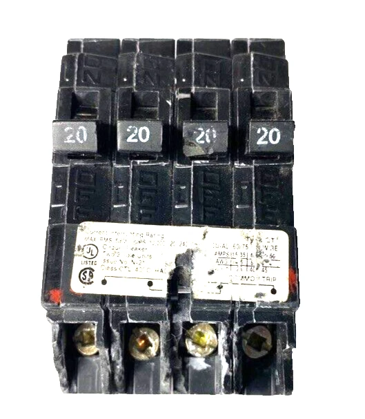 DISYUNTOR CUÁDRUPLEX CUÁDRUPLE Q22020CT2 Siemens 2 polos 20-20A 120 ...