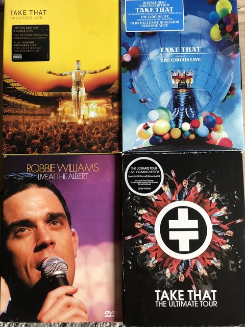 TAKE THAT/ROBBIE WILLIAMS/MARK Owen CDs/Dvds Bundle Progress & Circus Live DVD’s EUR 11,70 ...