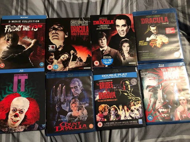 HORROR BLU RAY Bundle Friday The 13th 1-8 IT Dracula Hammer Horror £57. ...