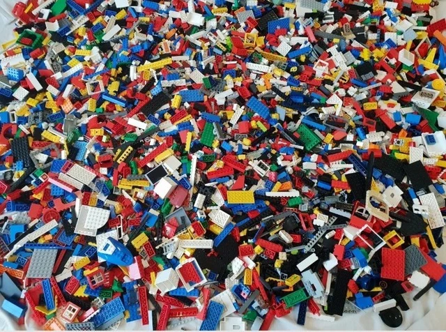 GENUINE LEGO BUNDLE 1kg-1000 pieces Mixed Bricks ! Pieces + 2 ...