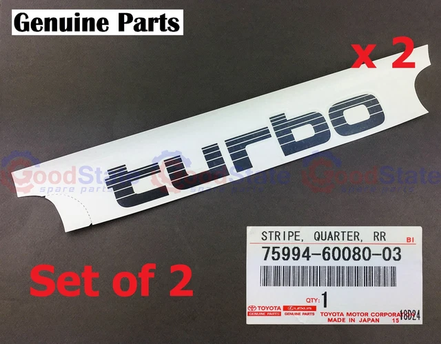 GENUINE TOYOTA LANDCRUISER 80 Series HDJ Rear 1/4 Side Panel Dark Decal ...