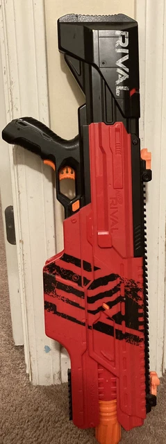NERF RIVAL KHAOS MXVI-4000 Blaster Gun RED Tested Works Perfectly MAG ...