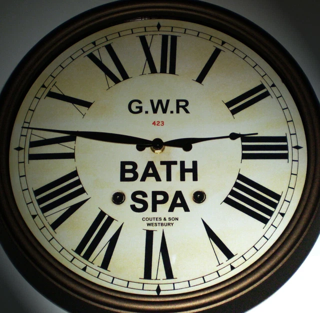 GREAT WESTERN RAILWAY GWR Victorian Style Clock, Bath Spa Station ...