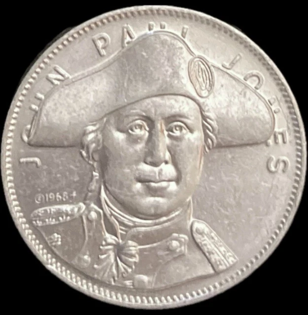 1968 UNITED STATES Shells Famous Facts Faces Game Medal - John Paul ...