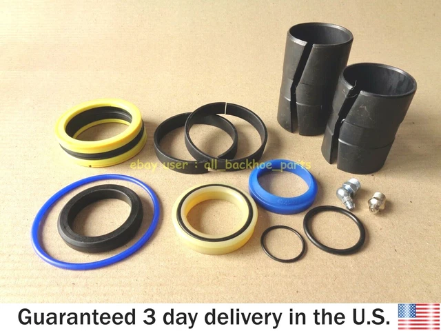 JCB BACKHOE- HYDRAULIC Ram Repair Kit W Bush & Seal Kit (1208/0015 18 ...