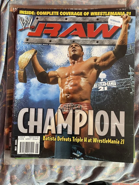 WWE RAW MAGAZINE May 2005 Wrestling WWF WCW AEW nWo ECW £6.99 - PicClick UK