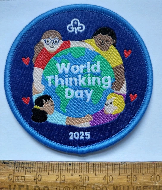 GIRLGUIDING WORLD THINKING Day 2025, cloth badge, new £1.76 - PicClick UK