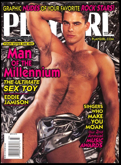 PLAYGIRL MAGAZINE - MARCH 2000, Keith RICHARDS, Eddie JAMISON, Dave DAWSON, JAME EUR 25,00 ...