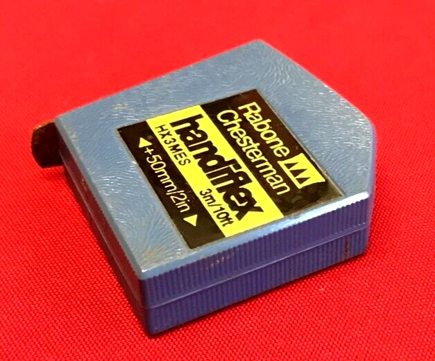 VINTAGE RABONE CHESTERMAN Handiflex Steel Tape Measure HX3MES 3m / 10ft ...