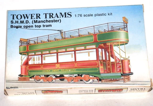 TOWER TRAMS LONDON SHMD open-top bogie tram unbuilt kit with decals in ...