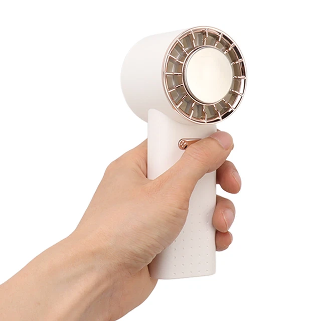 MINI HANDHELD FAN 3 Speeds Rechargeable Semiconductor Cooling USB Desk ...