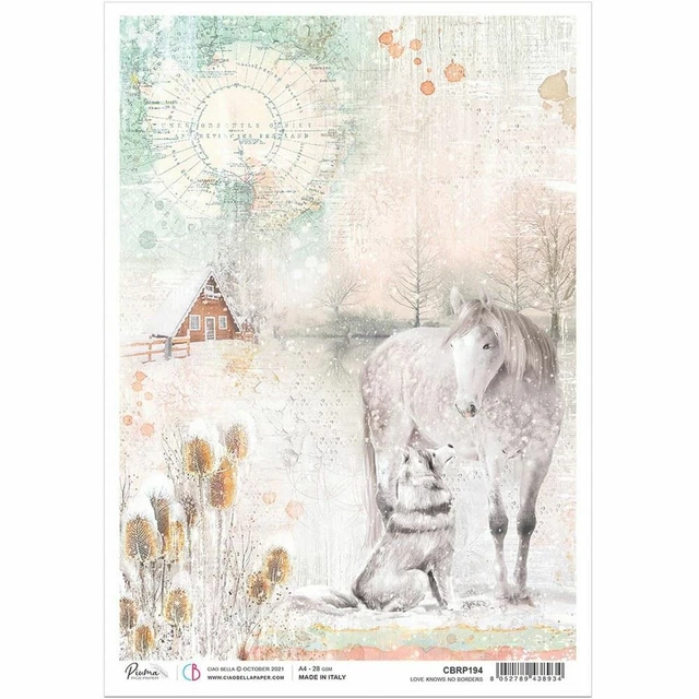 RICE PAPER A4 Carta di riso Love knows no borders EUR 2,49 - PicClick IT