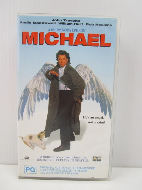 MICHAEL, JOHN TRAVOLTA, VHS Tape, Vintage Video, Movie, PG, 1996 $19.95 ...