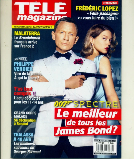 TV MAGAZINE ~ JAMES BOND 007 SPECTRE DANIEL CRAIG LEA SILKDOUX Nov 2015 ...