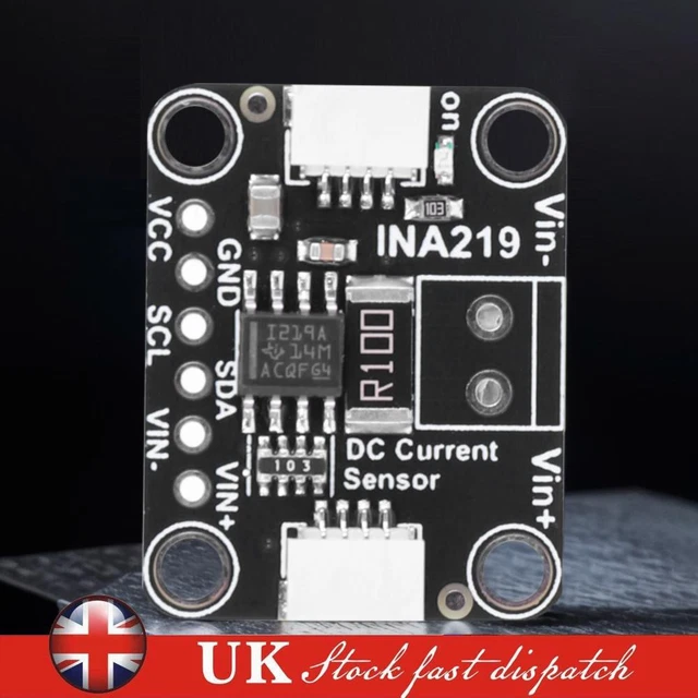 INA219 BIDIRECTIONAL DC Sensor Breakout Module I2C Interface Black for ...