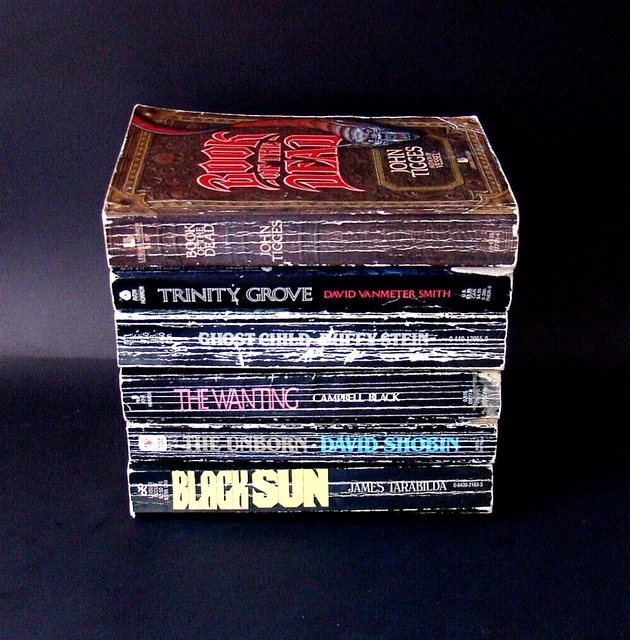 PAPERBACKS FROM HELL Lot Of 6 Vintage Horror Novels Rare OOP Mystery ...