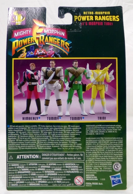 HASBRO MIGHTY MORPHIN Retro-Morphin Power Rangers Amarillo Trini 6 ...