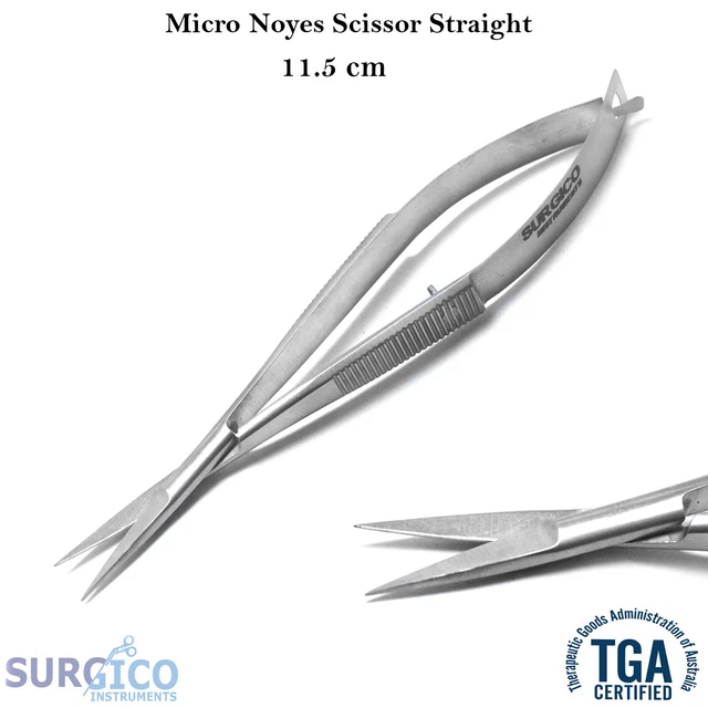 OPHTHALMOLOGY DISSECTING MICRO Surgery Noyes Spring Action Shears OP ...