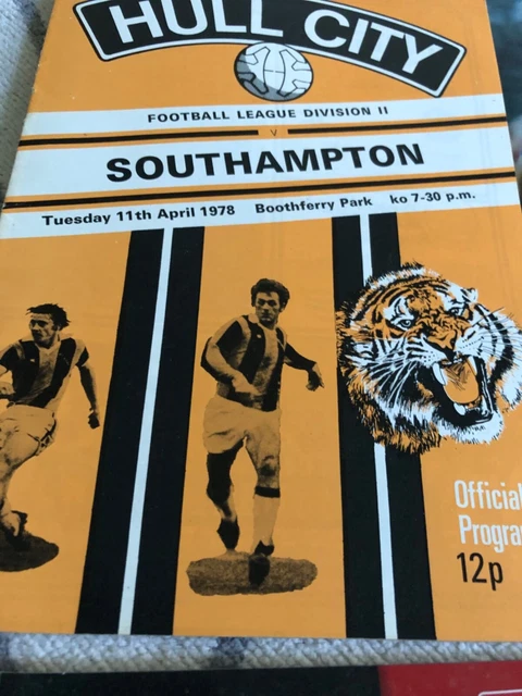 HULL CITY FC SOUTHAMPTON FC 1970s-2000s 5x VINTAGE FOOTBALL PROGRAMMES ...