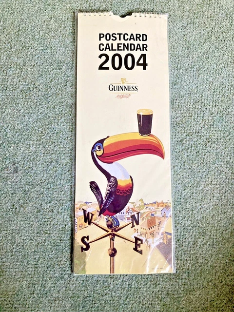 BRAND NEW ORIGINAL Guinness 2004 Calendar Postcard Gilroy advertising ...