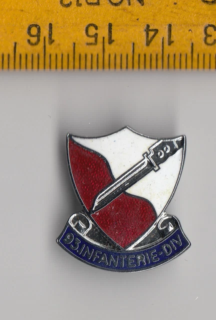 VINTAGE EMAILLE 93. Infanteriedivision Wehrmacht Pin Abzeichen EUR 4,52 ...