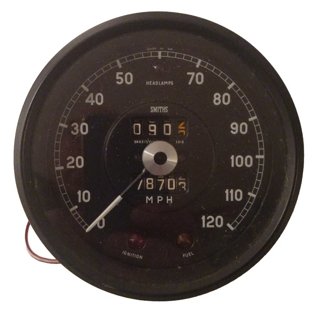 VINTAGE MK2 JAGUAR 120 MPH Speedometer & Brackets - 78K £146.32 ...