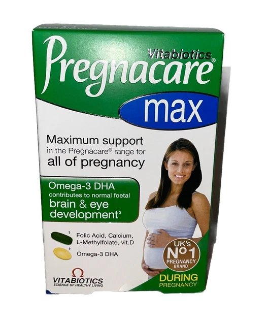 VITABIOTICS PREGNACARE MAX Tablets Plus Capsules Omega - (84) - Free ...
