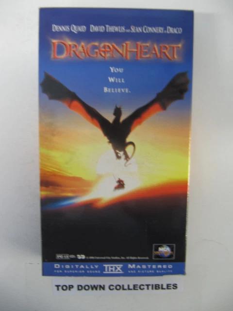 DRAGON HEART, DENNIS Quaid, Sean Connery film VHS EUR 10,80 - PicClick FR