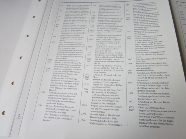 BREMEN ARCHIV 7 Daten und Fakten Bremer Chronik von 780-1964 EUR 5,93 ...