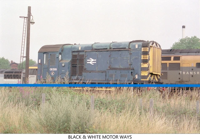 TRAIN COLOUR Negative Class 08 599 In Rail Blue Livery £0.99 - PicClick UK