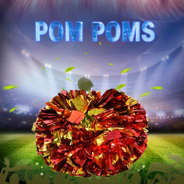 CHEERLEADER AEROBICS POM Poms Pompoms For Dance Party School Sports ...