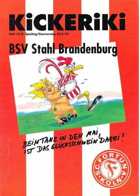 II. BL 91/92 Fortuna Cologne - Bsv Acier Brandenburg (Brandebourg) , 30 ...