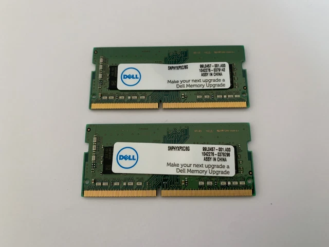 DELL 16GB DDR4 RAM SODIMM 8GB PC4-2666V for Laptop or compatible ...