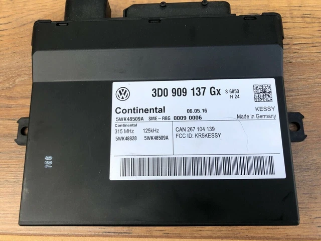 BENTLEY KESSY 06-15 Keyless Control Unit 3D0909137GX with Code £500.00 ...