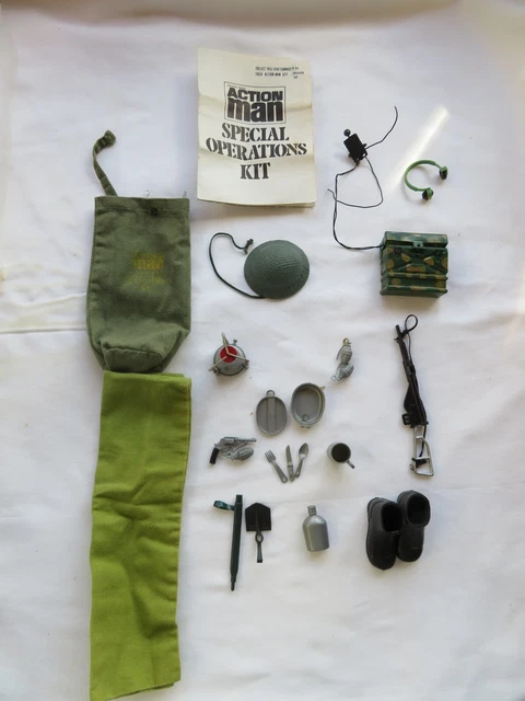 ACTION MAN PALITOY Vintage Radio Special Operations & Sabotage Set Not ...