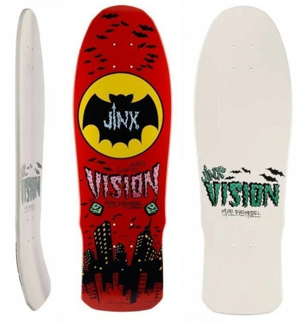 VISION MARTY JIMENEZ "Jinx" Mini Skateboard Deck OG Concave 9.5" x 29.5 ...