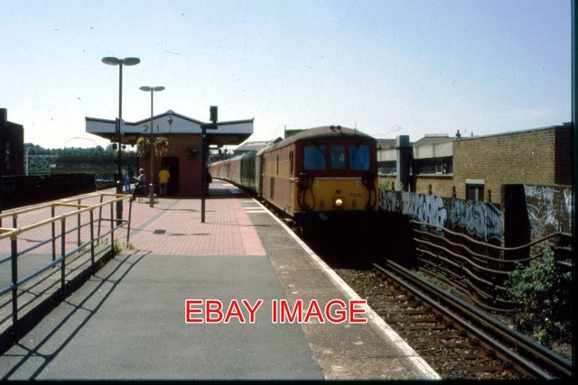 ORIGINAL 35MM SLIDE CLASS 73 LOCO NO 73131 AT LOUGBOROUGH JUNCT 6/03 £4 ...
