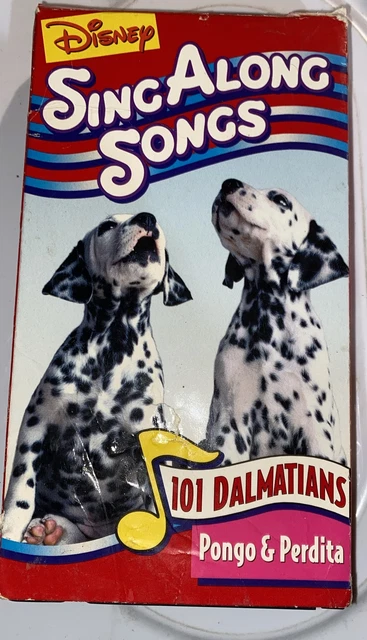 DISNEYS SING ALONG Songs - 101 Dalmatians: Pongo and Perdita (VHS, 1996 ...
