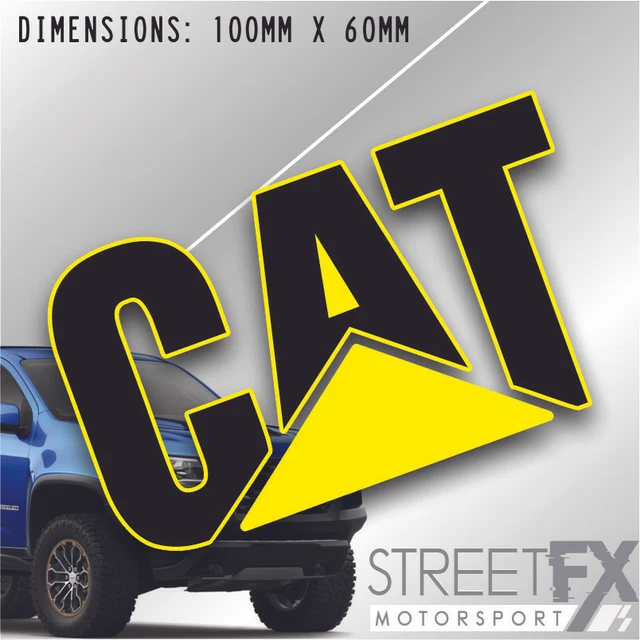 CAT CATERPILLAR BLACK Decal Sticker Ute 4x4 K9 4WD Camping $24.99 ...