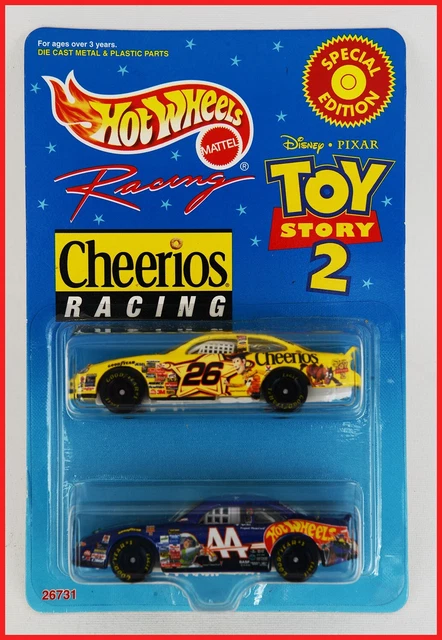 VINTAGE 1999 MATTEL Toy Story 2 Cheerios Special Hot Wheels Racing Cars ...