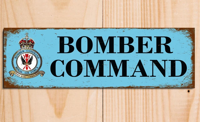 RAF BOMBER COMMAND WW2 Style rust effect metal plaques signs poster ...