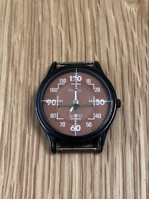 VINTAGE FOSSIL RETRO Pilot Series Watch - No Band $20.00 - PicClick AU